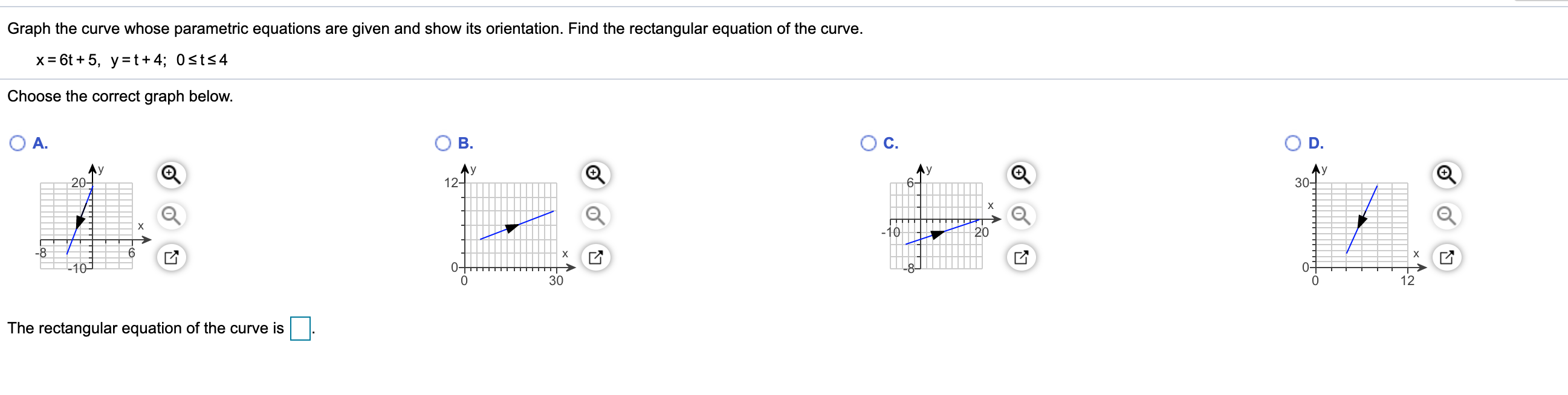Solved Graph The Curve Whose Parametric Equations Are Given