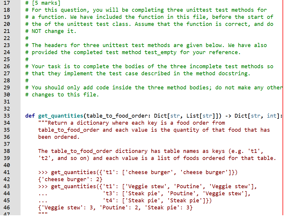Solved Import Unittest From Typing Import Dict List 5 