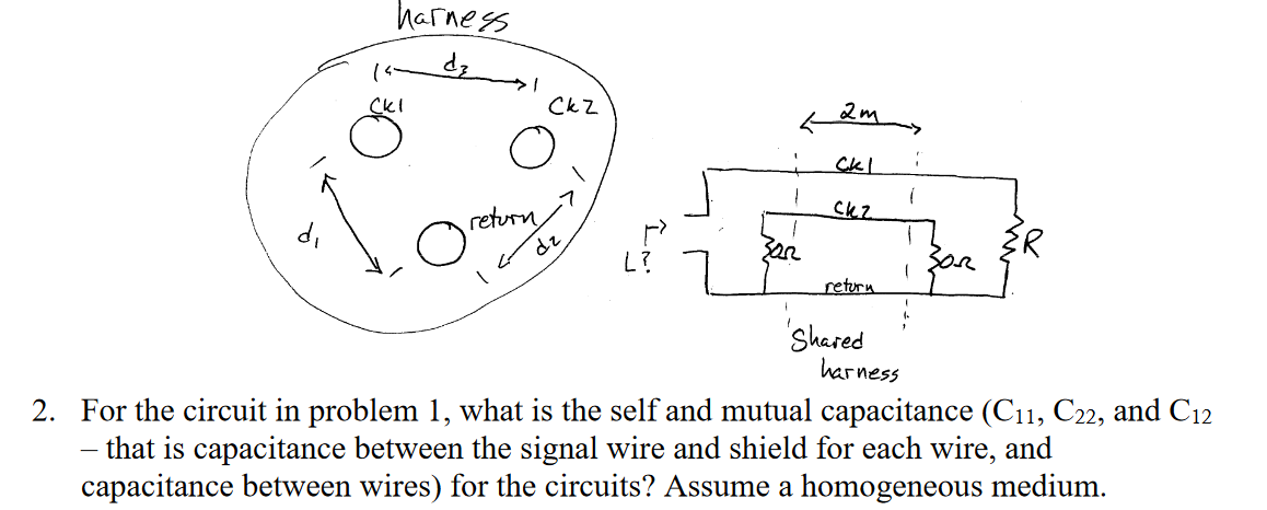 2. For the circuit in problem 1 , what is the self | Chegg.com