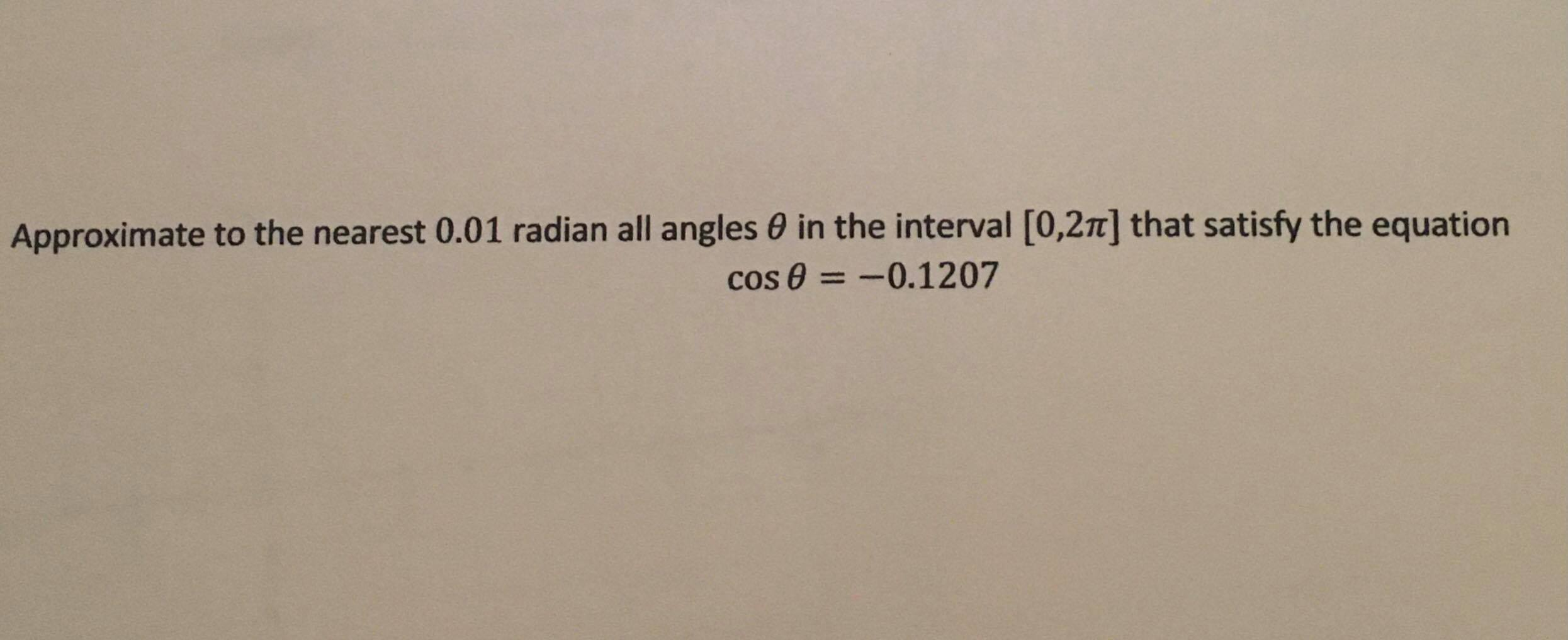 Solved Approximate to the nearest 0.01 radian all angles in | Chegg.com