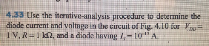 Solved 4 33 Use The Iterative Analysis Procedure To