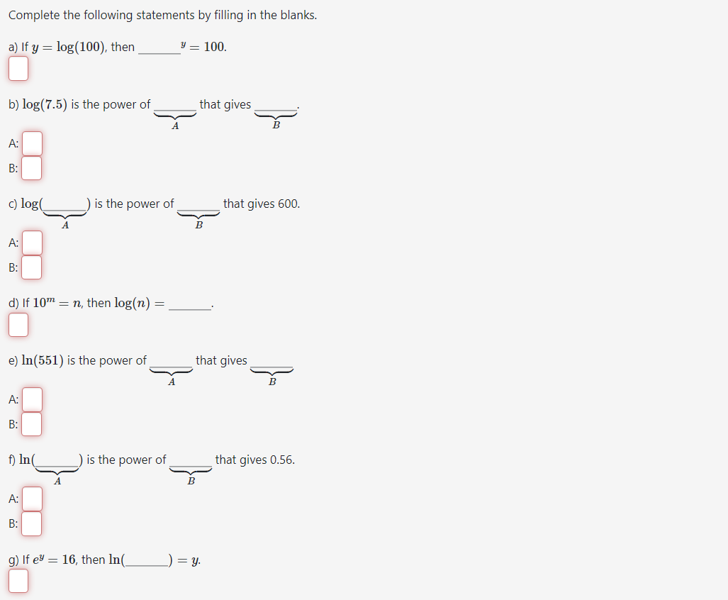 Solved Complete the following statements by filling in the | Chegg.com