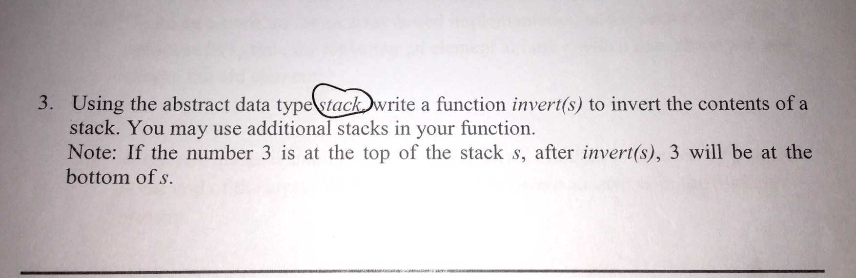 Solved 3. Using the abstract data type stack write a | Chegg.com