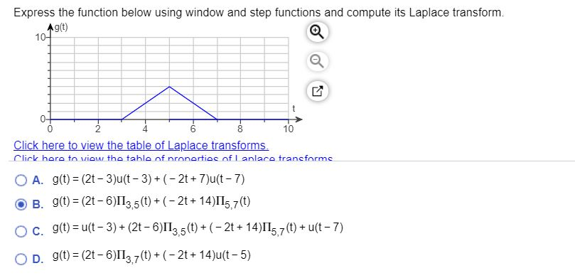 Solved Express the function below using window and step | Chegg.com