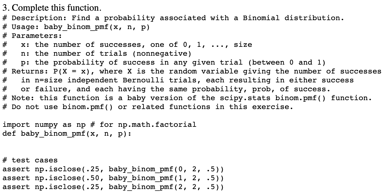 Complete This Function For This And All Complete 
