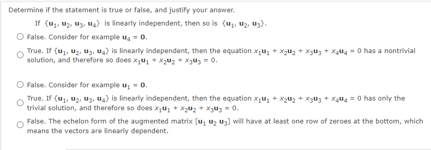 Solved Determine if the statement is true or false, and | Chegg.com