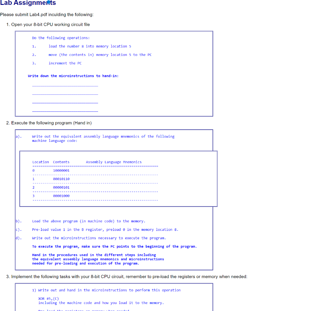 Solved Lab Assignments Please Submit Lab4 Pdf Inculding The Chegg