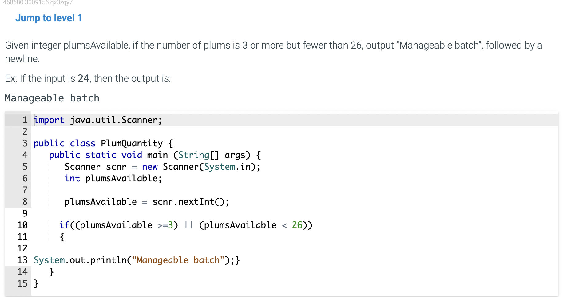 Solved Given integer plumsAvailable, if the number of plums | Chegg.com