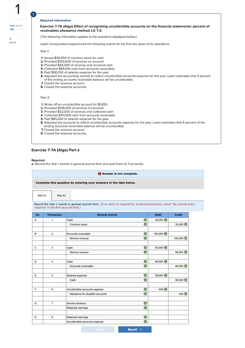 Solved Required information Exercise 7-7A (Algo) Effect of | Chegg.com