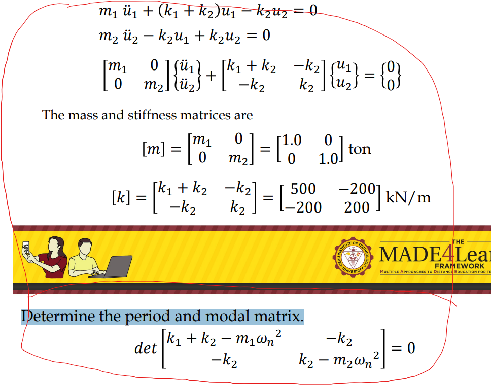 Solved Determine the 4 storey period and modal | Chegg.com
