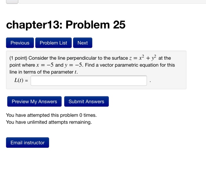 Solved chapter13: Problem 25 Previous Problem List Next (1 | Chegg.com