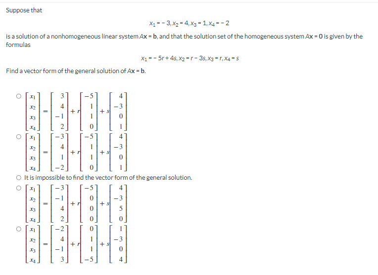 Solved Suppose that X1 = -3, X2 = 4, X3 = 1,X4 = -2 is a | Chegg.com