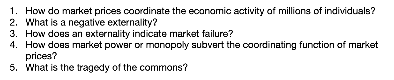 Solved 1. How do market prices coordinate the economic | Chegg.com