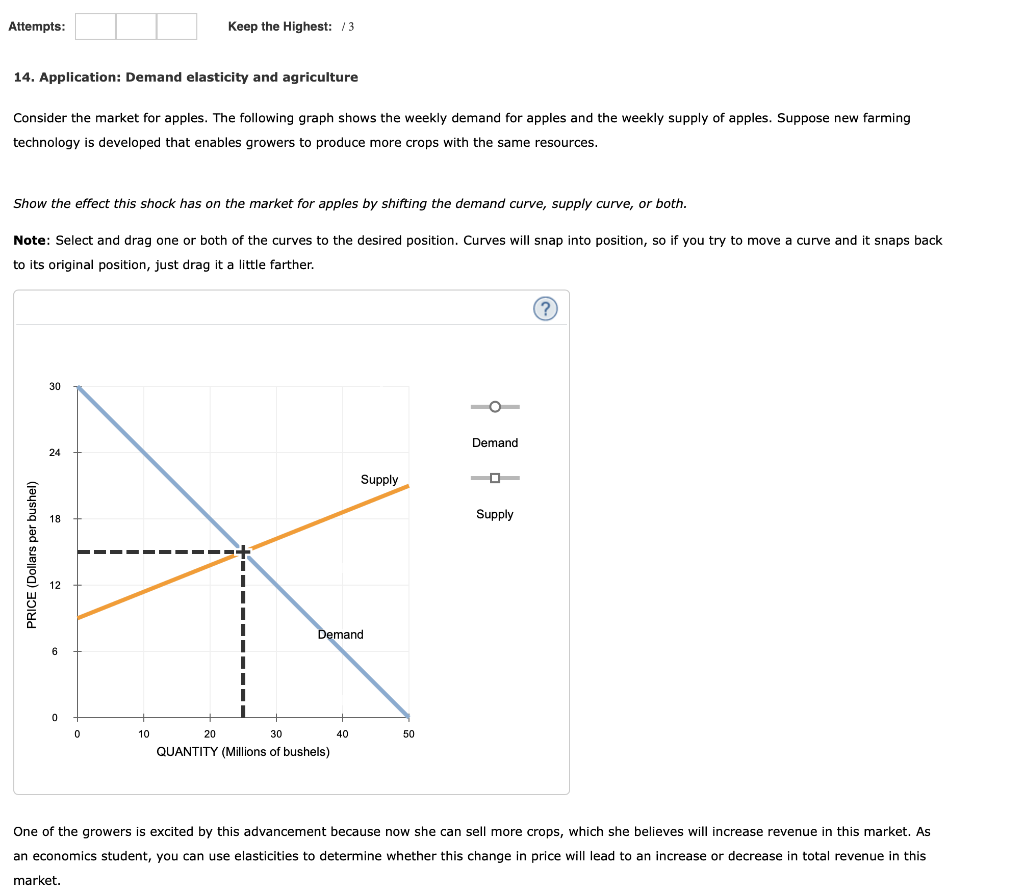 Solved Attempts: Keep the Highest: /3 14. Application: | Chegg.com