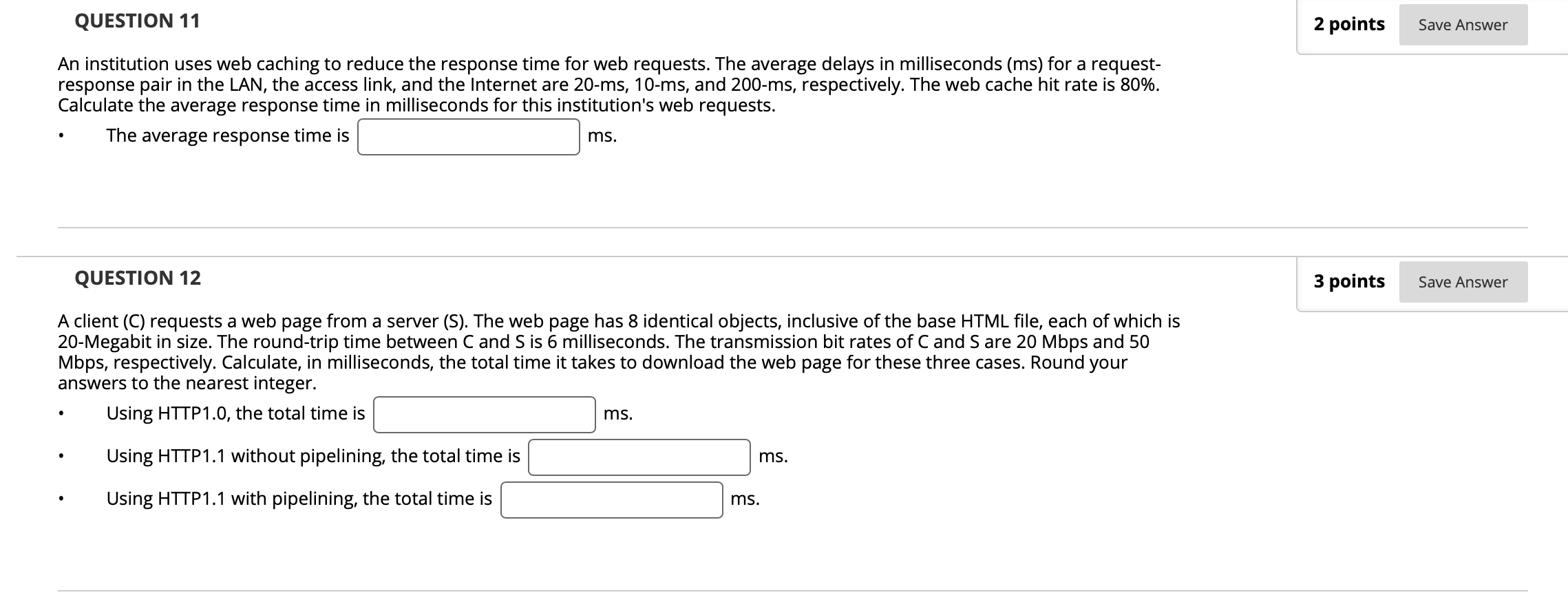 Solved An institution uses web caching to reduce the | Chegg.com