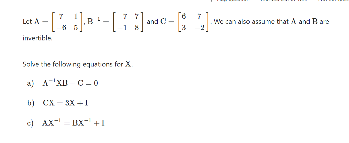 Solved 7 1 7 6 7 LA-B-C-DS (-6). !(-1 Let = В and C= We can | Chegg.com