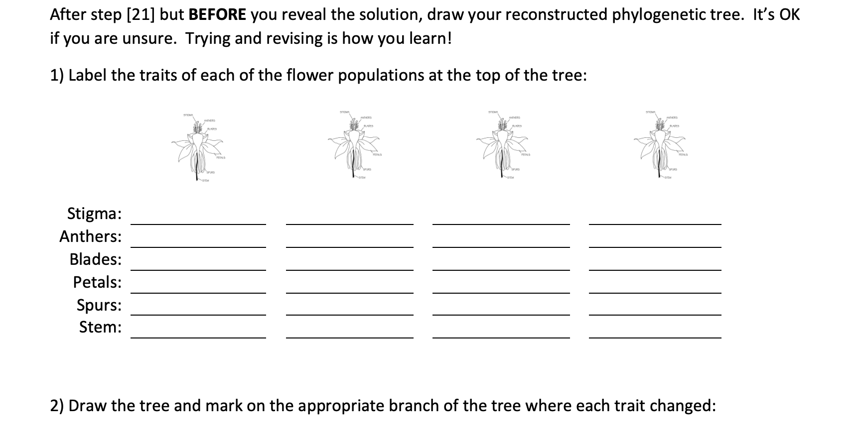 Exercise 5: Tree Building Challenge [3.1] Try to | Chegg.com