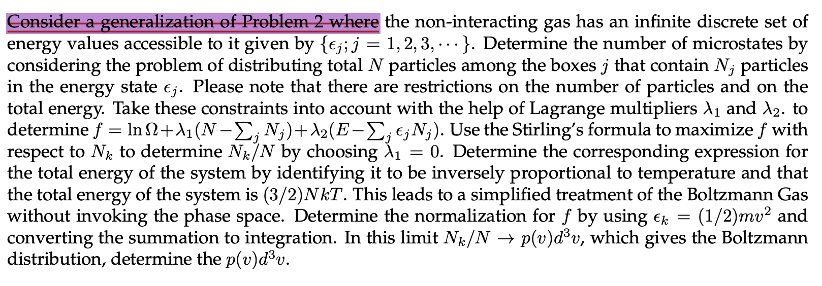 Solved Consider a generalization of Problem 2 where the | Chegg.com