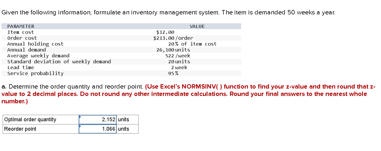 Solved Given the following information, formulate an | Chegg.com