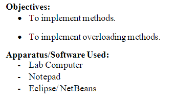Solved Write the following overloaded methods definition | Chegg.com