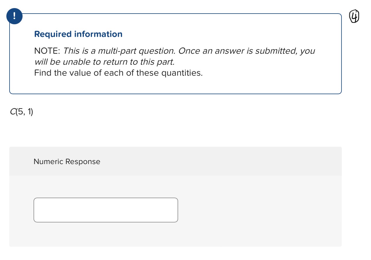 Solved (4) ﻿NOTE: This is a multi-part question. Once an | Chegg.com