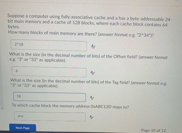 Solved Suppose a computer using fully associative cache and | Chegg.com