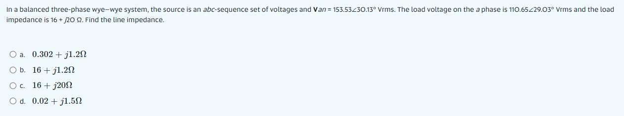 Solved An abc-sequence wye-connected source having a phase-a | Chegg.com