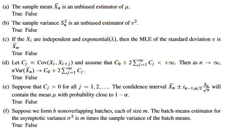 Solved (a) ﻿The sample mean x‾n ﻿is an unbiased estimator of | Chegg.com