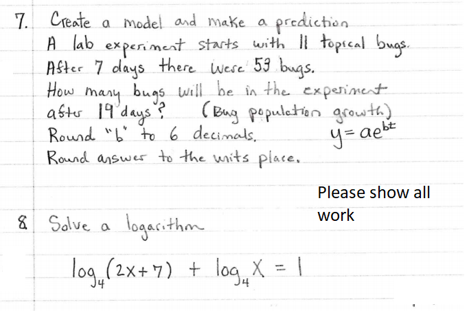 Solved 7. Create a model and make a prediction A lab | Chegg.com
