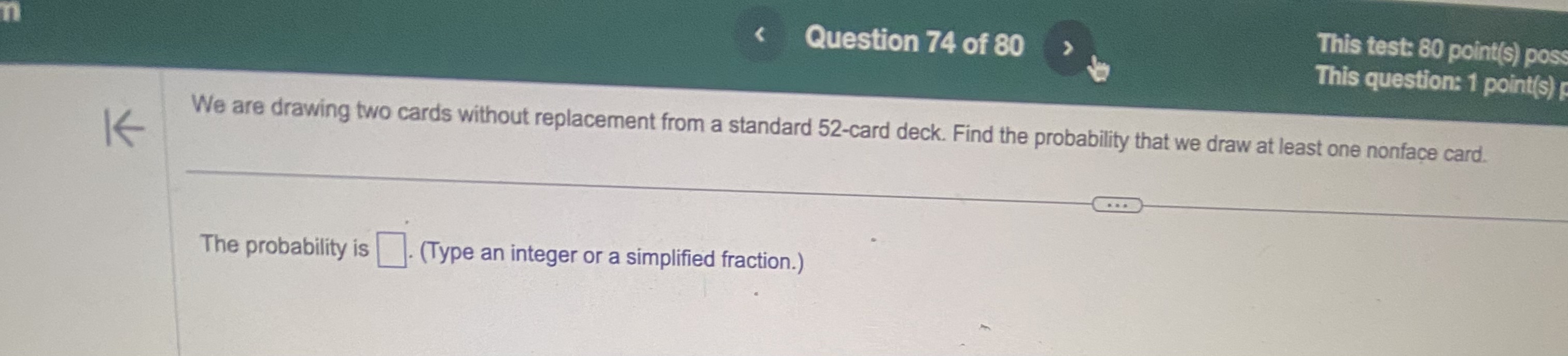 Solved We are drawing two cards without replacement from a | Chegg.com