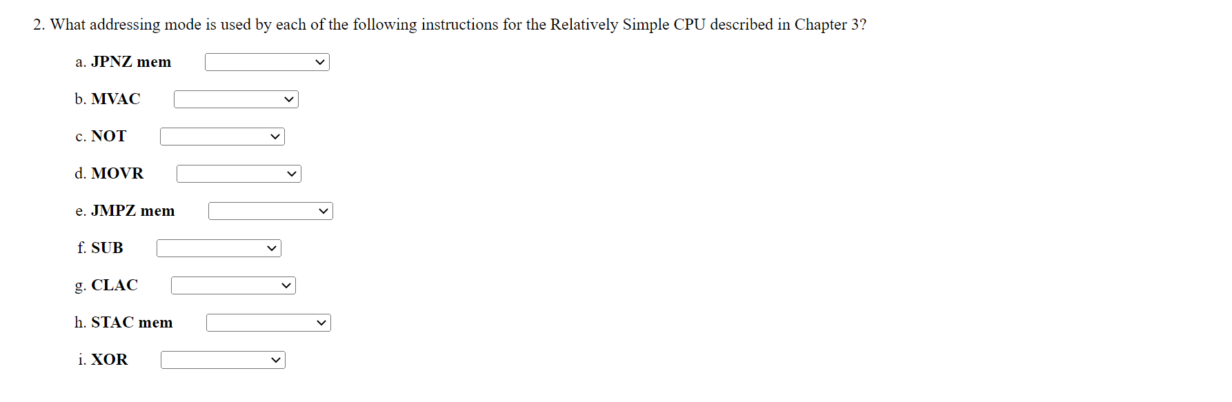 1. A microprocessor instruction set includes the | Chegg.com