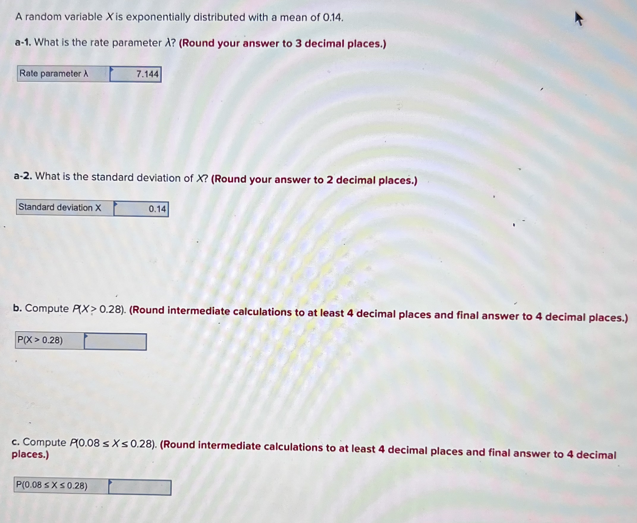 Solved A random variable X is exponentially distributed with | Chegg.com
