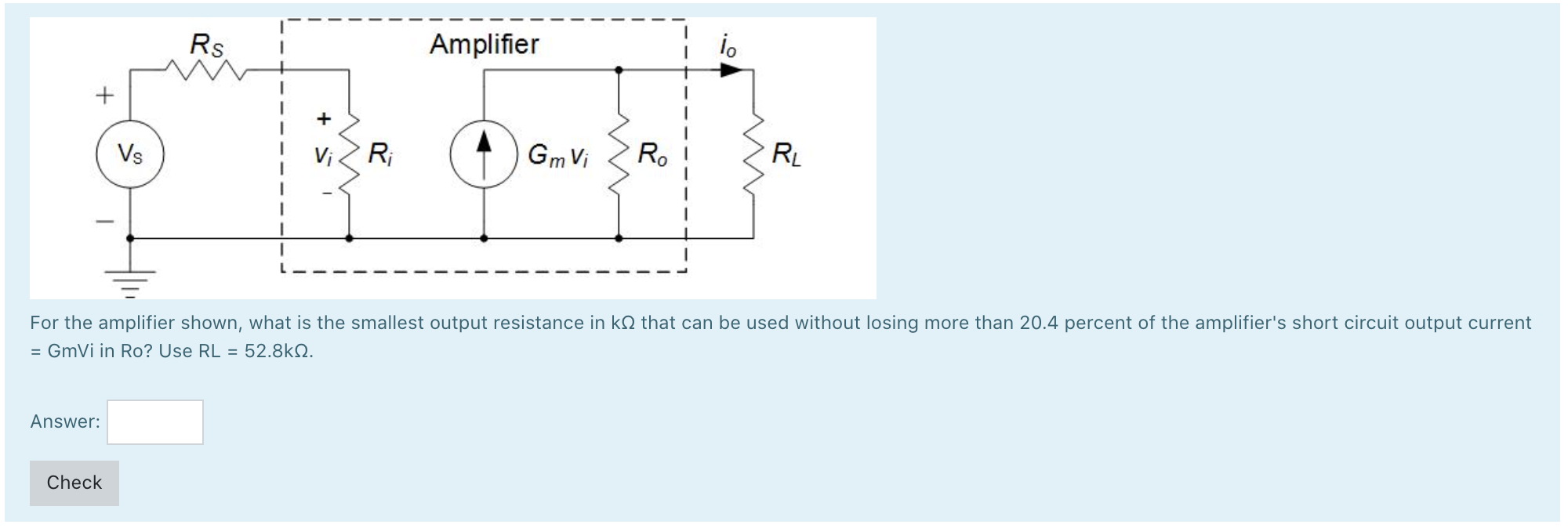 Solved If the output voltage for an amplifier can only swing | Chegg.com