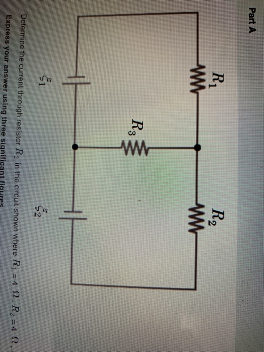 Solved determine the current through resistor R2 in the | Chegg.com