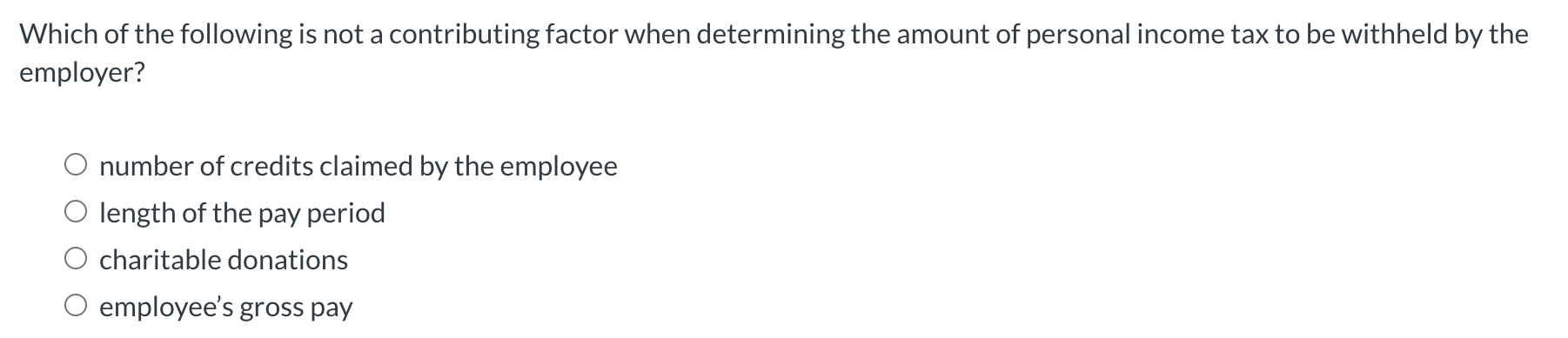 Solved An employee has gross pay of $2,000, deductions for | Chegg.com