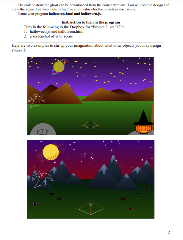 Solved This project is designed to practice using 2D | Chegg.com