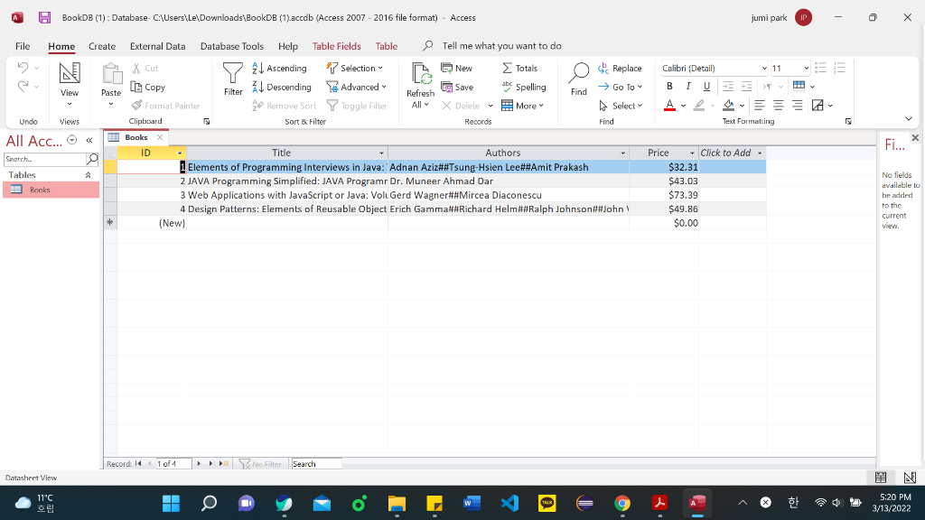 Solved File to submit: Book.java File required: - MS Access | Chegg.com