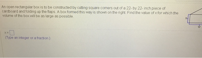Solved An open rectangular box is to be constructed by | Chegg.com