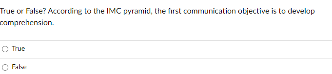 Solved True or False? Integrated marketing communications | Chegg.com