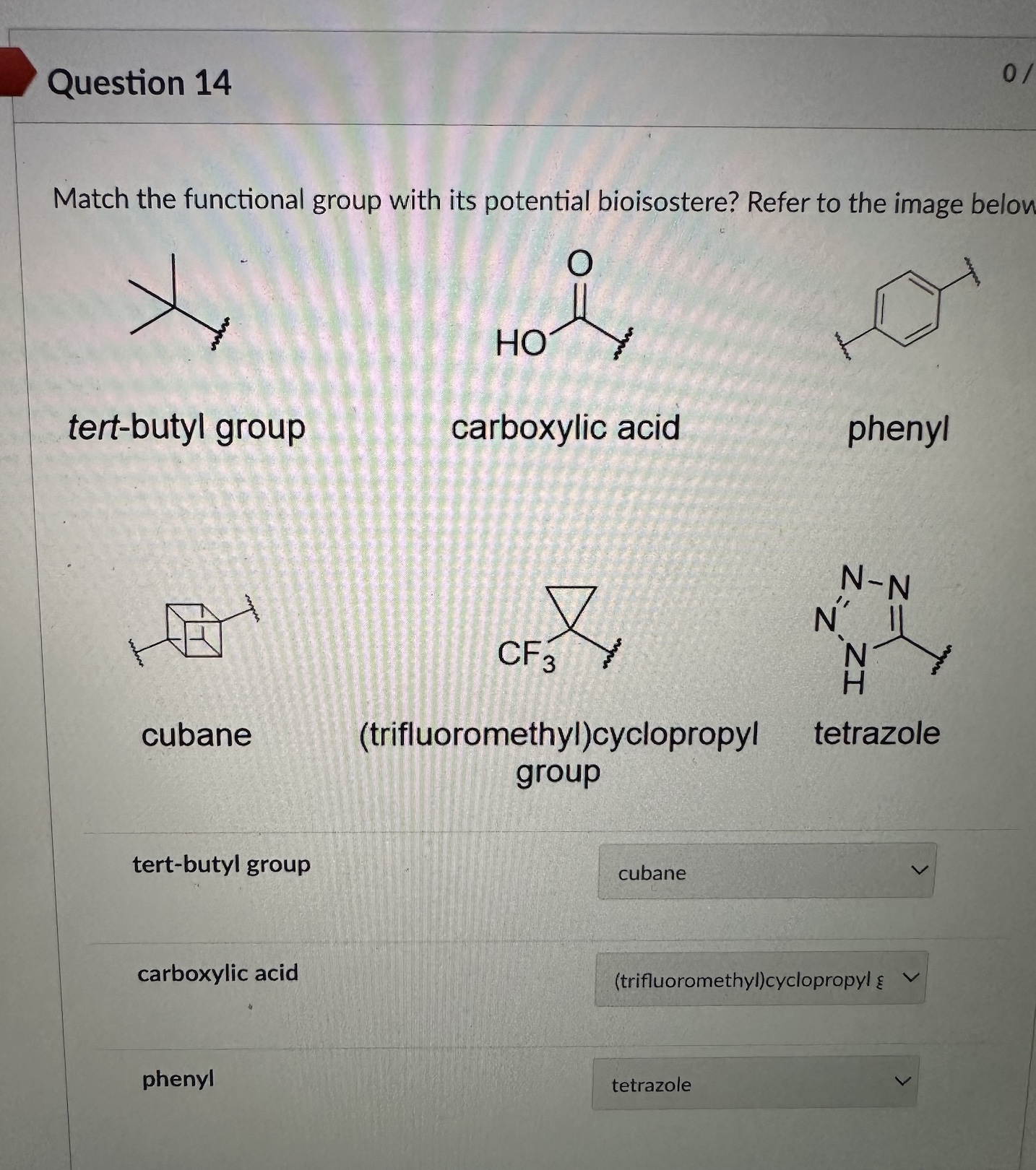 Solved Match the functional group with its potential | Chegg.com