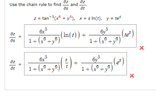 Solved Use the chain rule to find ∂s∂z and ∂t∂z. | Chegg.com