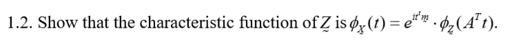 Solved Definition 1. The p-variate random vector X with a | Chegg.com