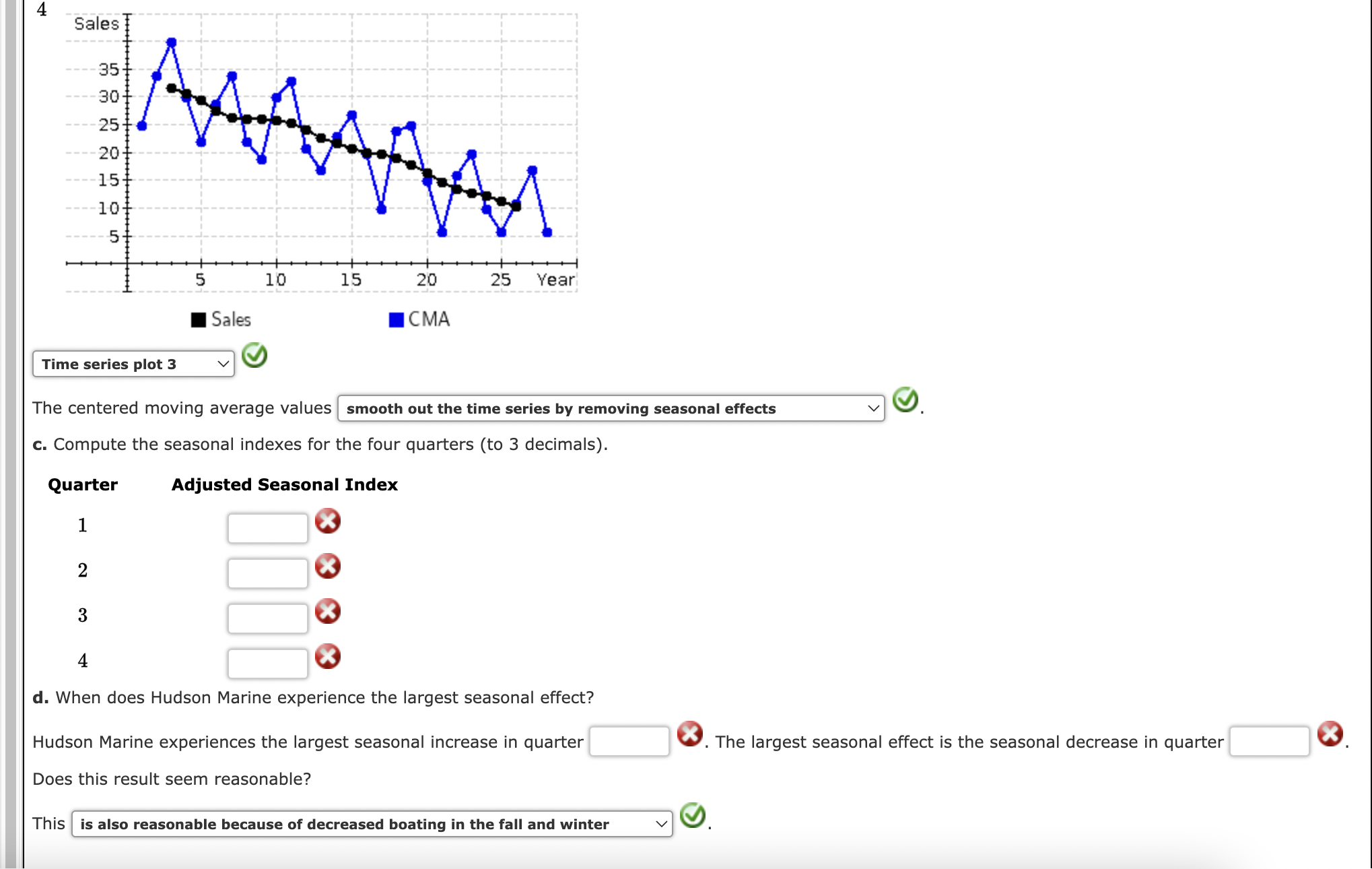 A+A+A+1⋯A+C⋯The centered moving average values smooth | Chegg.com