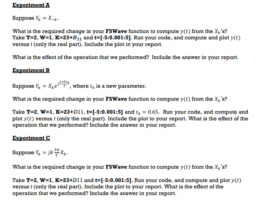 3. MATLAB Script for Fourier Synthesis In this part, | Chegg.com