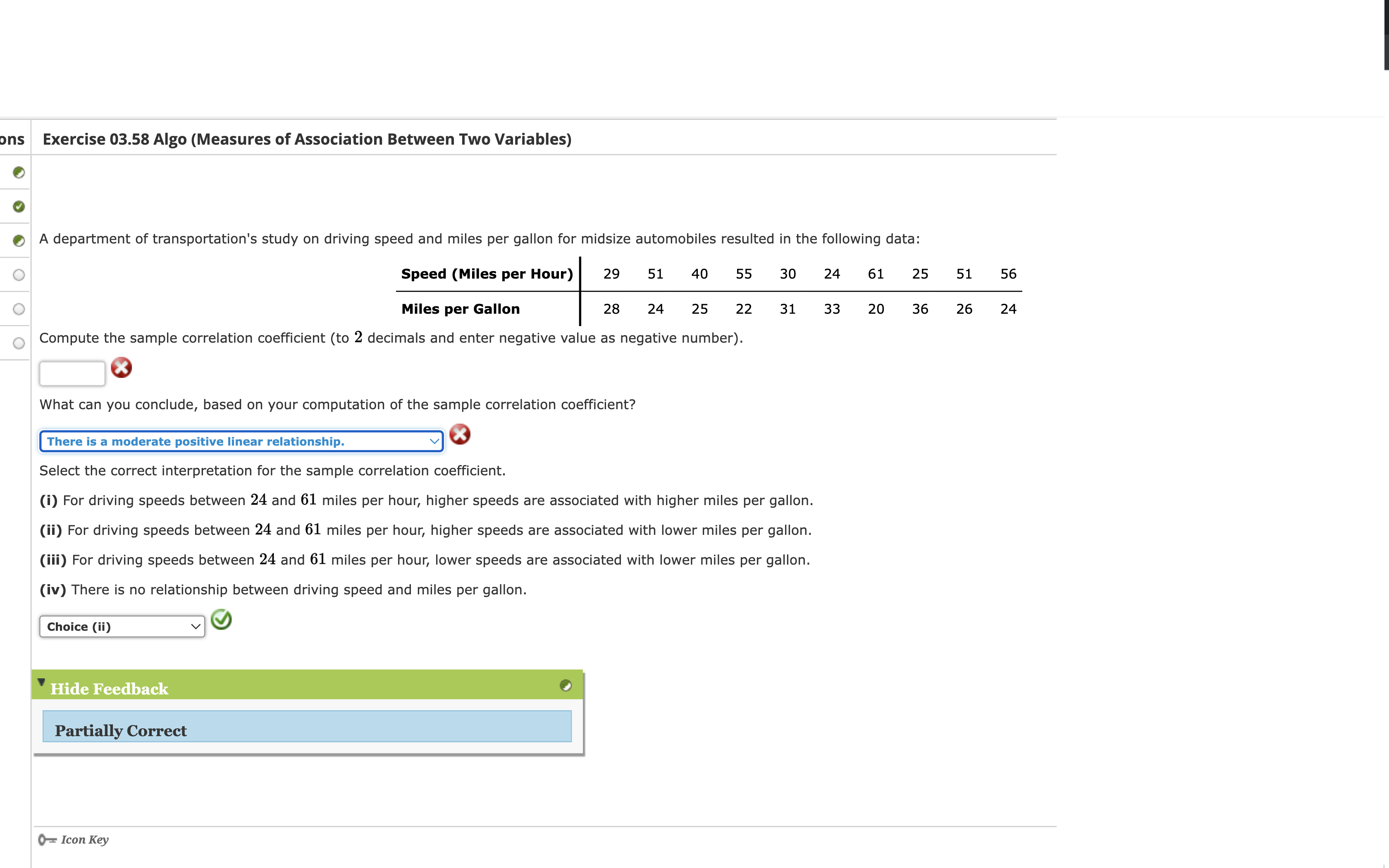 Solved Exercise 03.58 Algo (Measures of Association Between | Chegg.com Solved Exercise 03.58 Algo (Measures of Association Between | Chegg.com