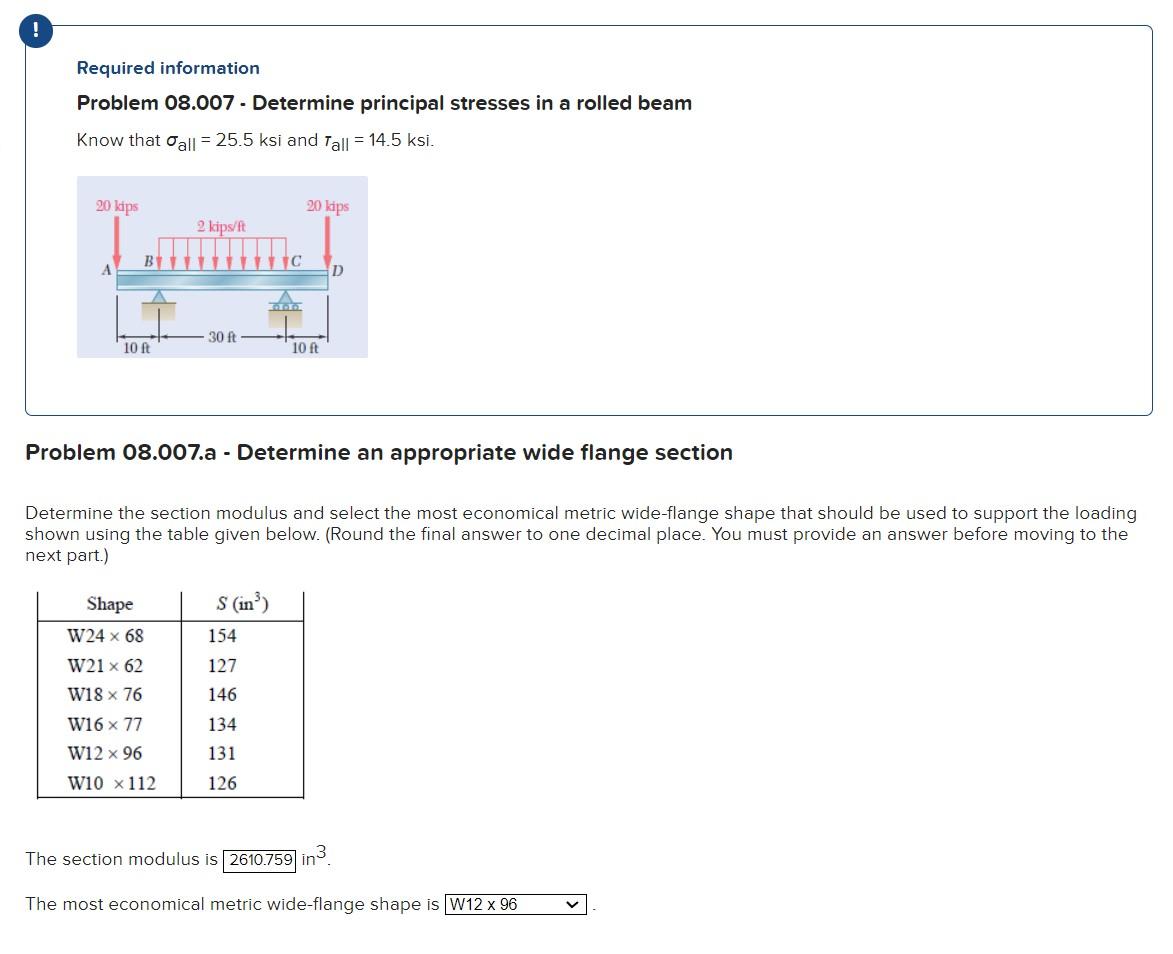 Solved Required information Problem 08.007 - Determine | Chegg.com