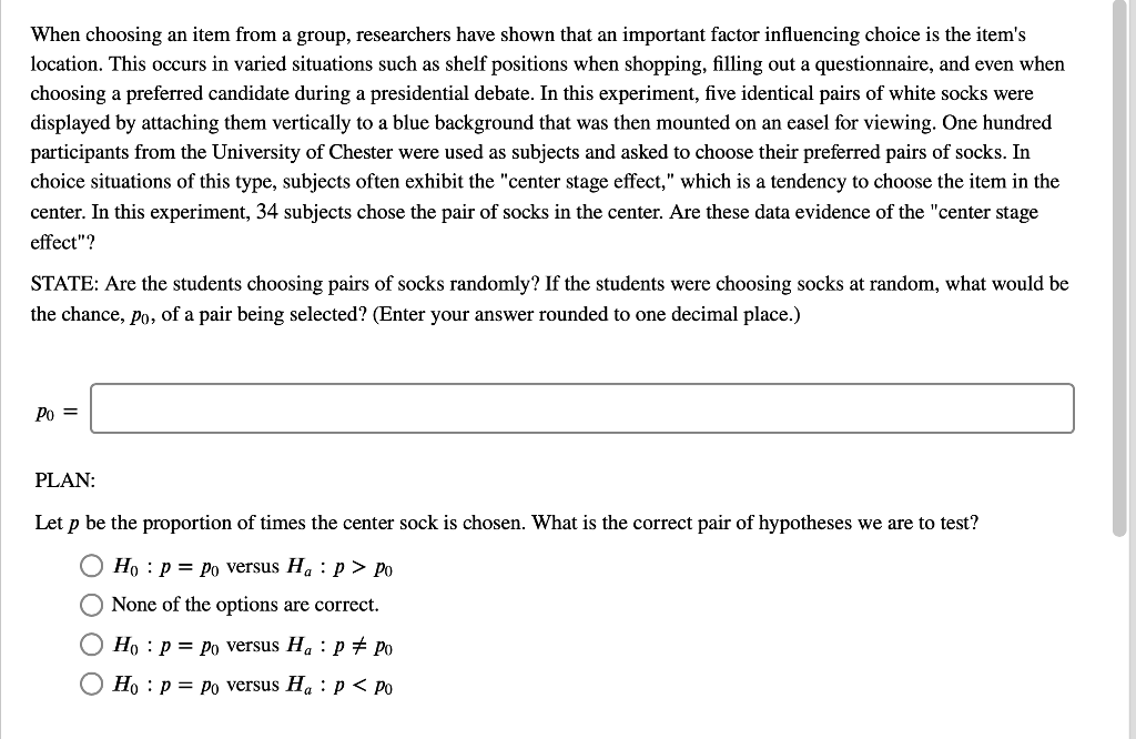 Solved When choosing an item from a group, researchers have | Chegg.com Solved When choosing an item from a group, researchers have | Chegg.com