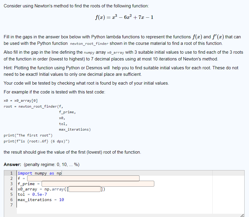 Solved Consider using Newton's method to find the roots of | Chegg.com