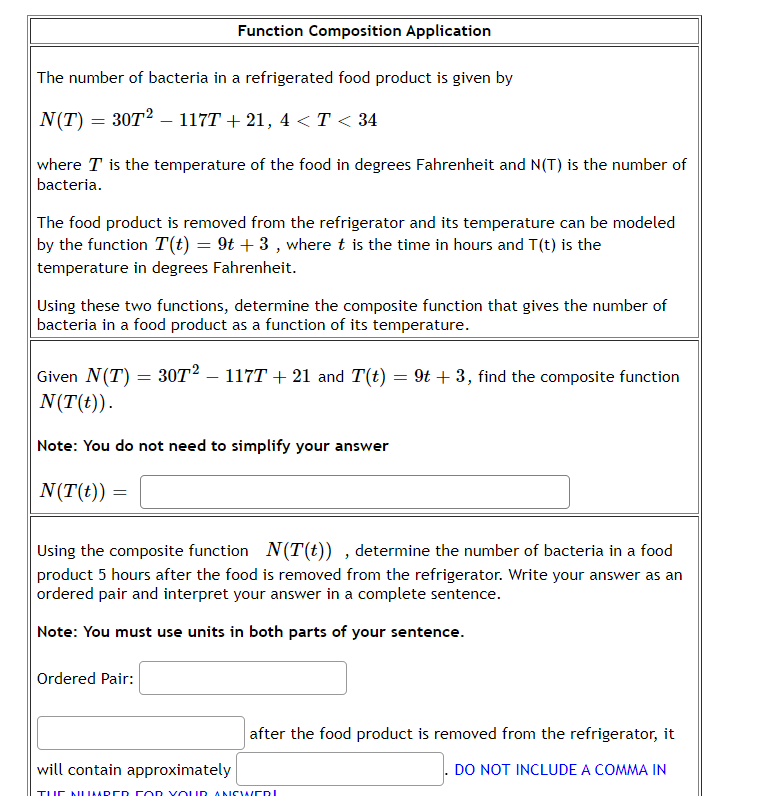 Solved Function Composition Application The number of | Chegg.com