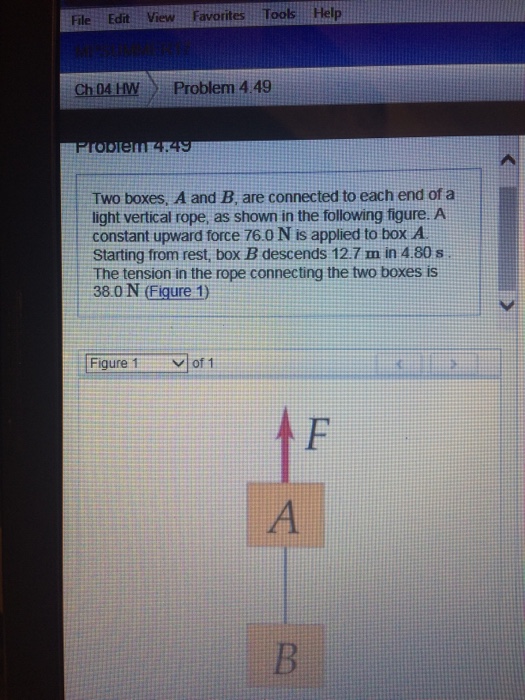 Solved Two boxes. A and B, are connected to each end of a | Chegg.com